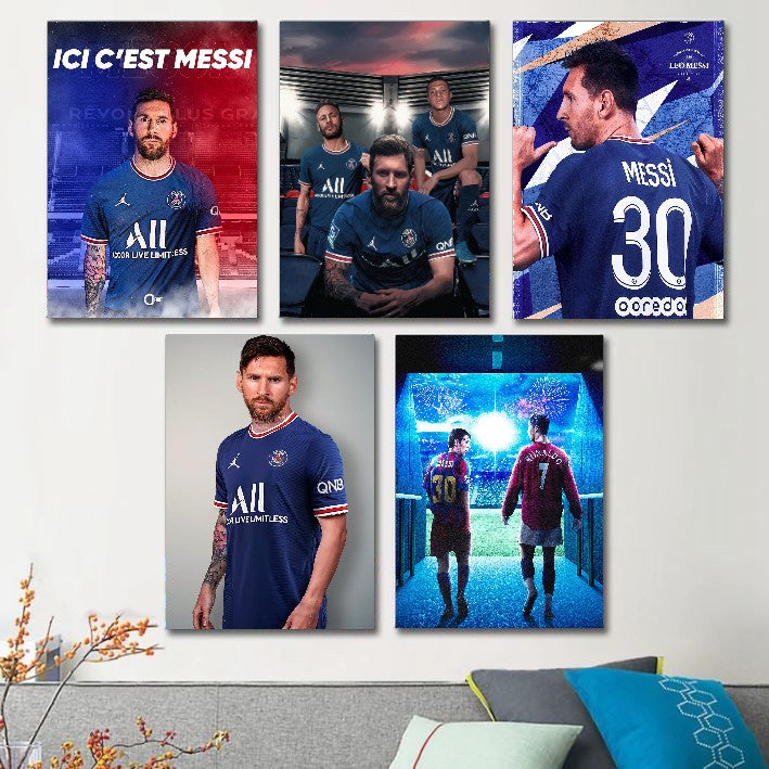 AFFICHE LIONEL MESSI - PSG – Pop Art Blocks